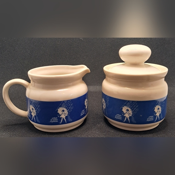Vintage Japan | Kitchen | Morton Salt Vintage Cream And Sugar Set ...
